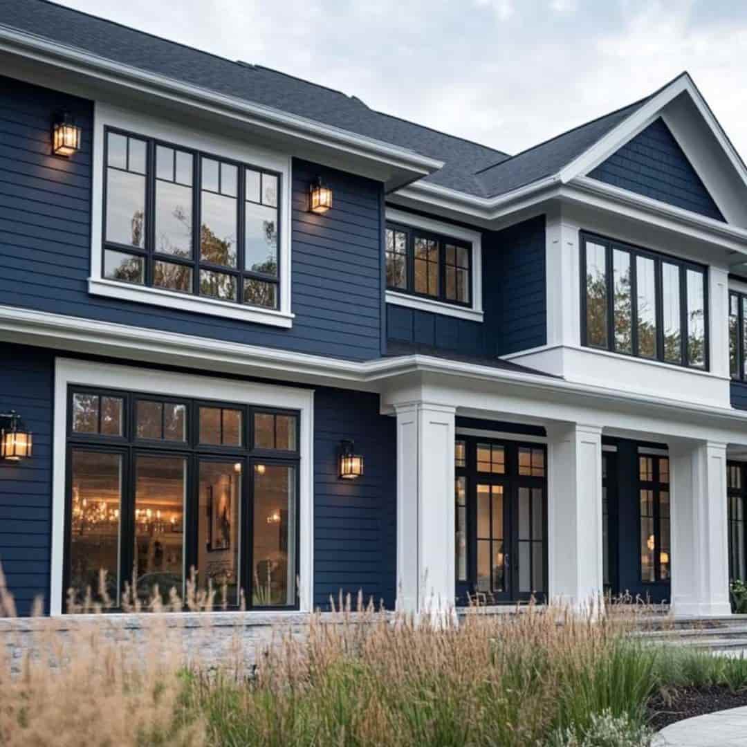 13 Beautiful Black Windows With White Trim Ideas - Repaired Homes